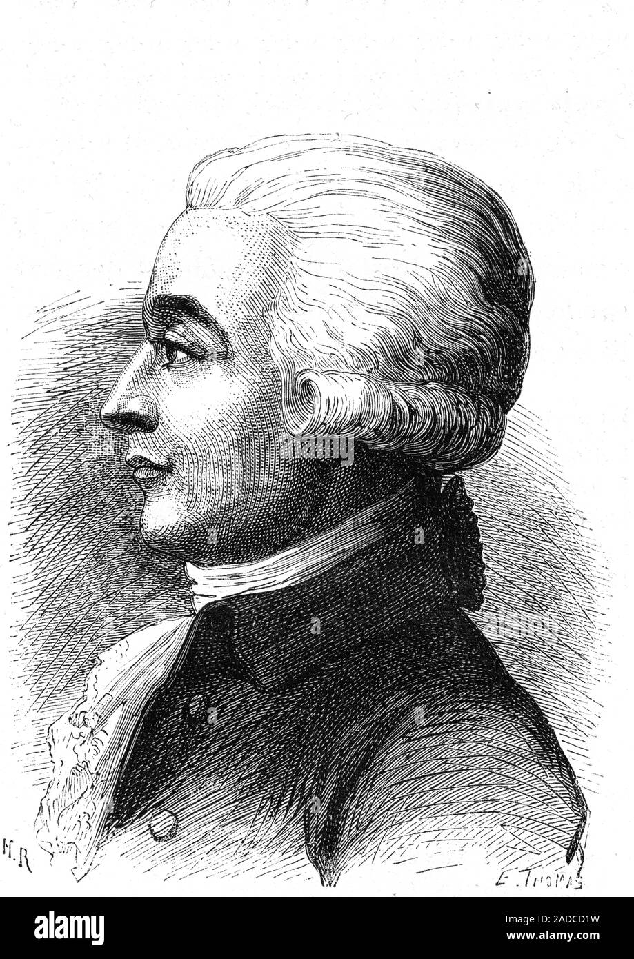 Jean-Pierre Blanchard (1753-1809). 1864 illustration of the French ...