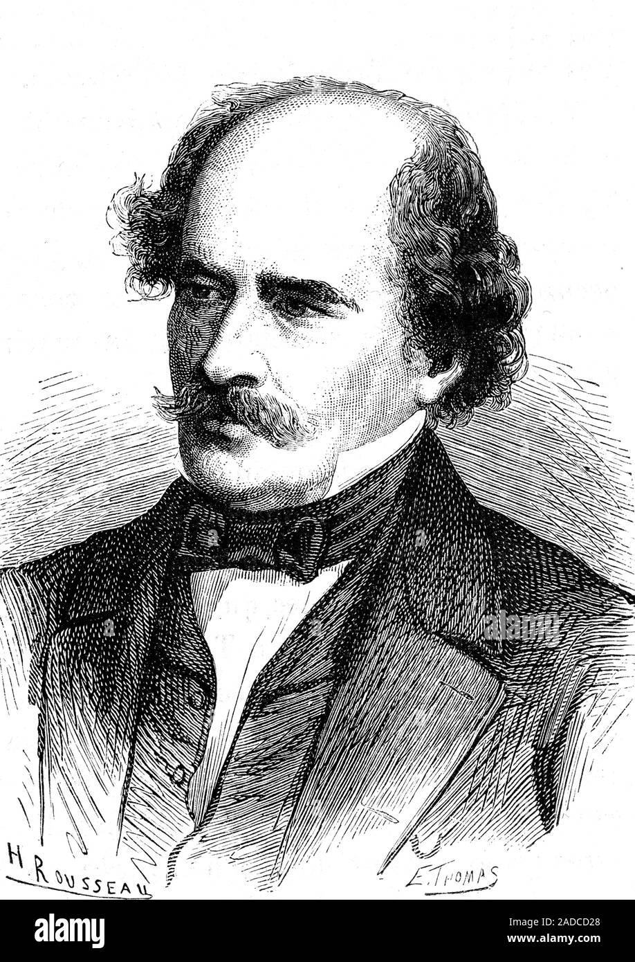 Matthew Fontaine Maury (1806-1873). 1868 illustration of the US naval officer, oceanographer and ...