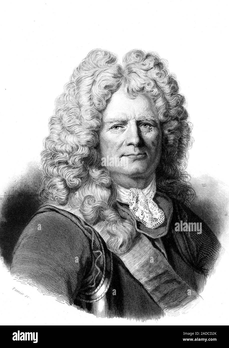 Sebastien Vauban (1633-1707). 1841 illustration of the French military ...