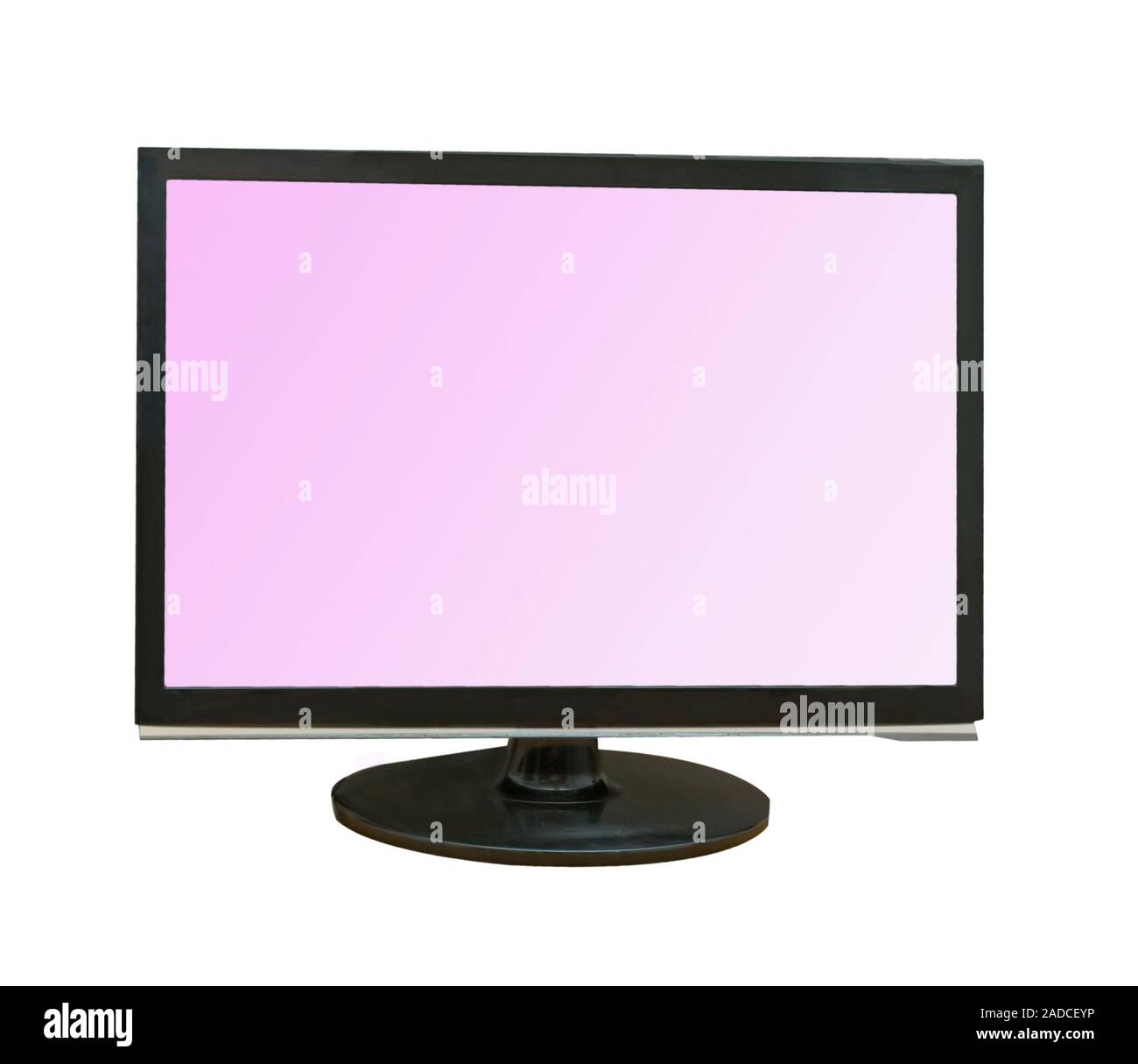 LCD display isolated on white background Stock Photo - Alamy