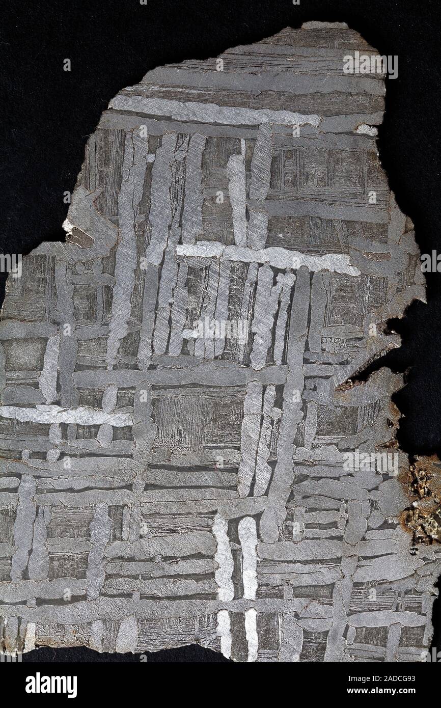 Widmannstatten structures are a distinctive pattern of intertwined ...