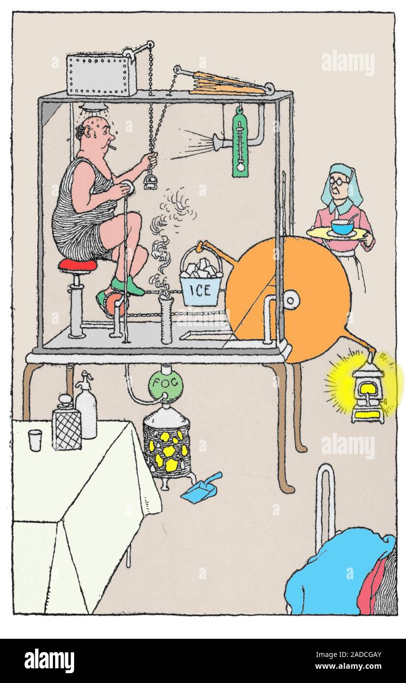 Coloured cartoon entitled 'A Nearly Successful Effort To Introduce The ...