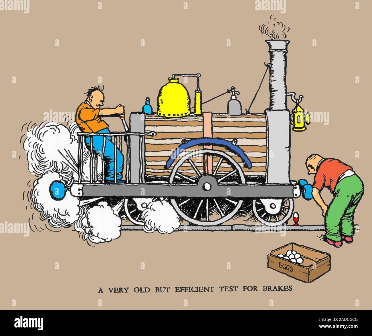 Coloured cartoon by the English cartoonist and illustrator William ...
