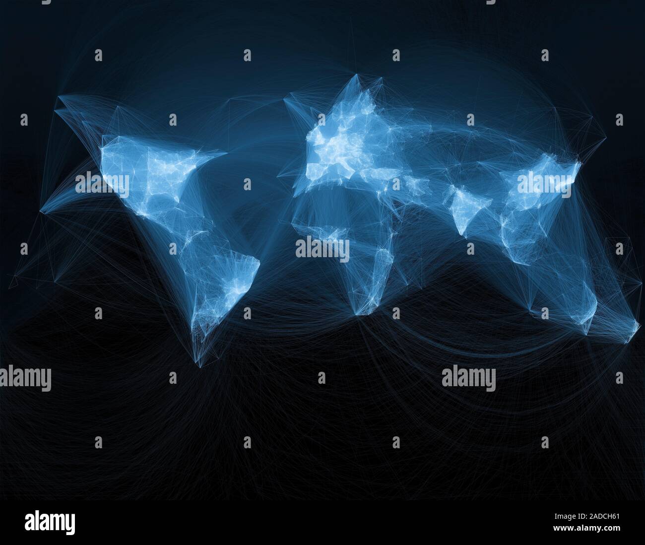 Map of global scientific collaborations. This map shows collaboration ...