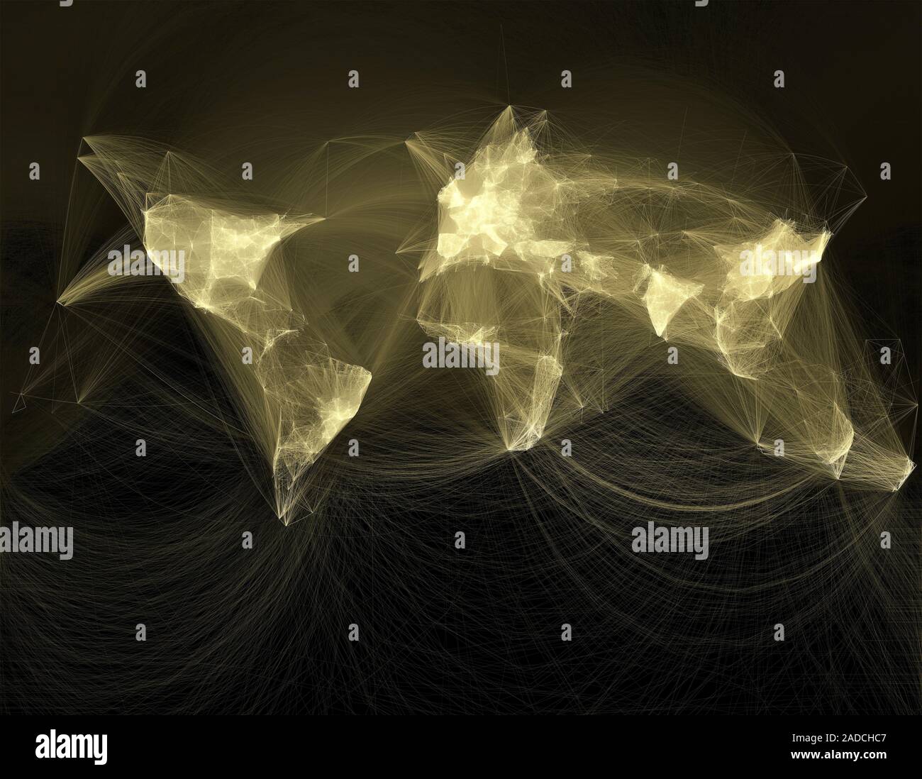 Map of global scientific collaborations. This map shows collaboration ...