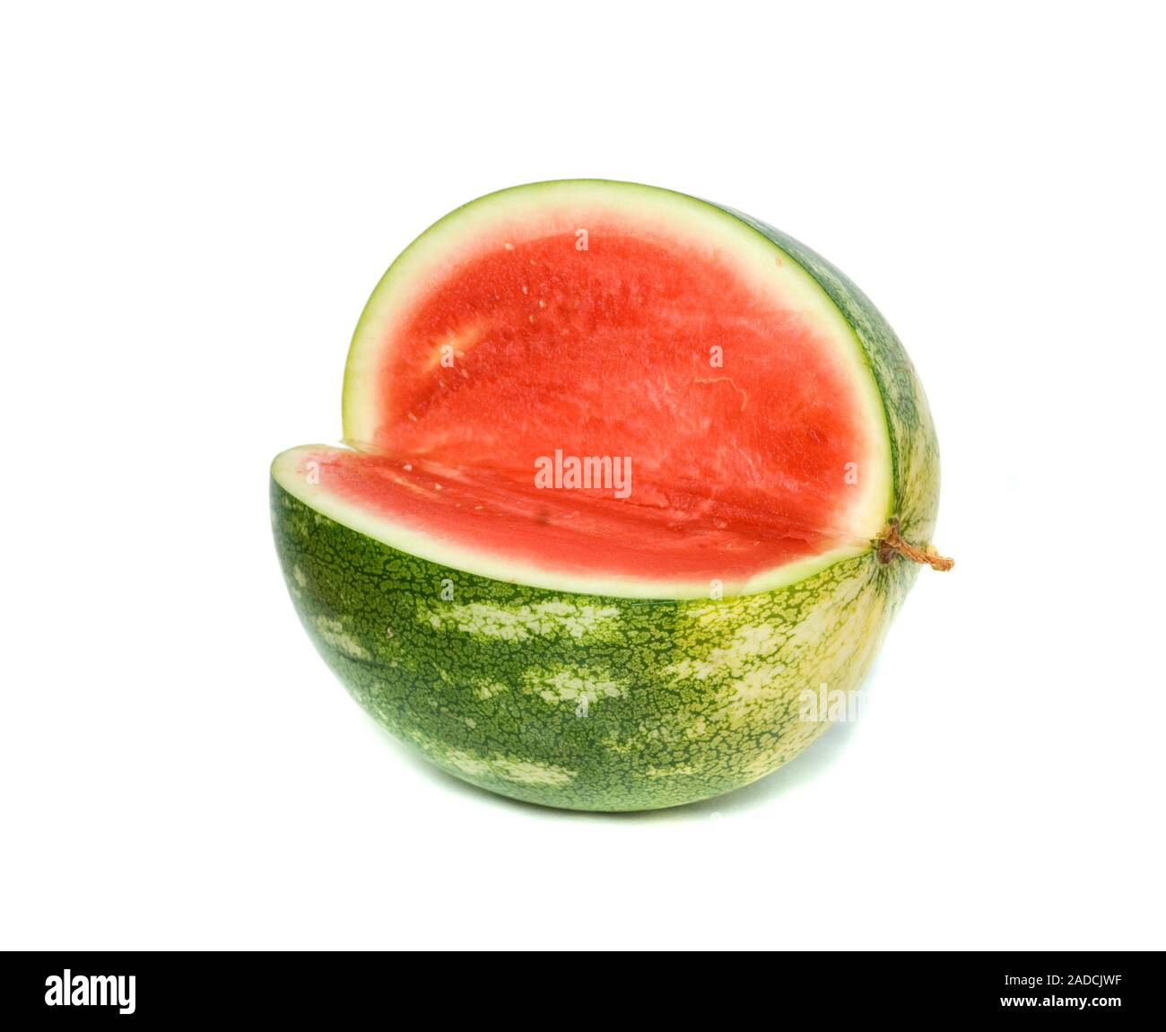 Seedless watermelon isolated on white background Stock Photo - Alamy