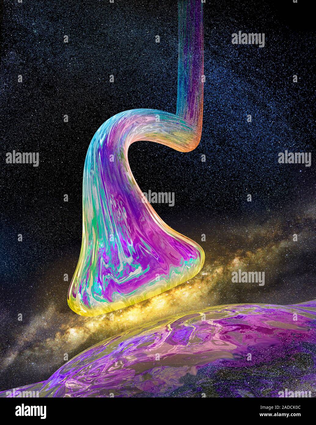 Nerve synapse, conceptual computer illustration Stock Photo - Alamy