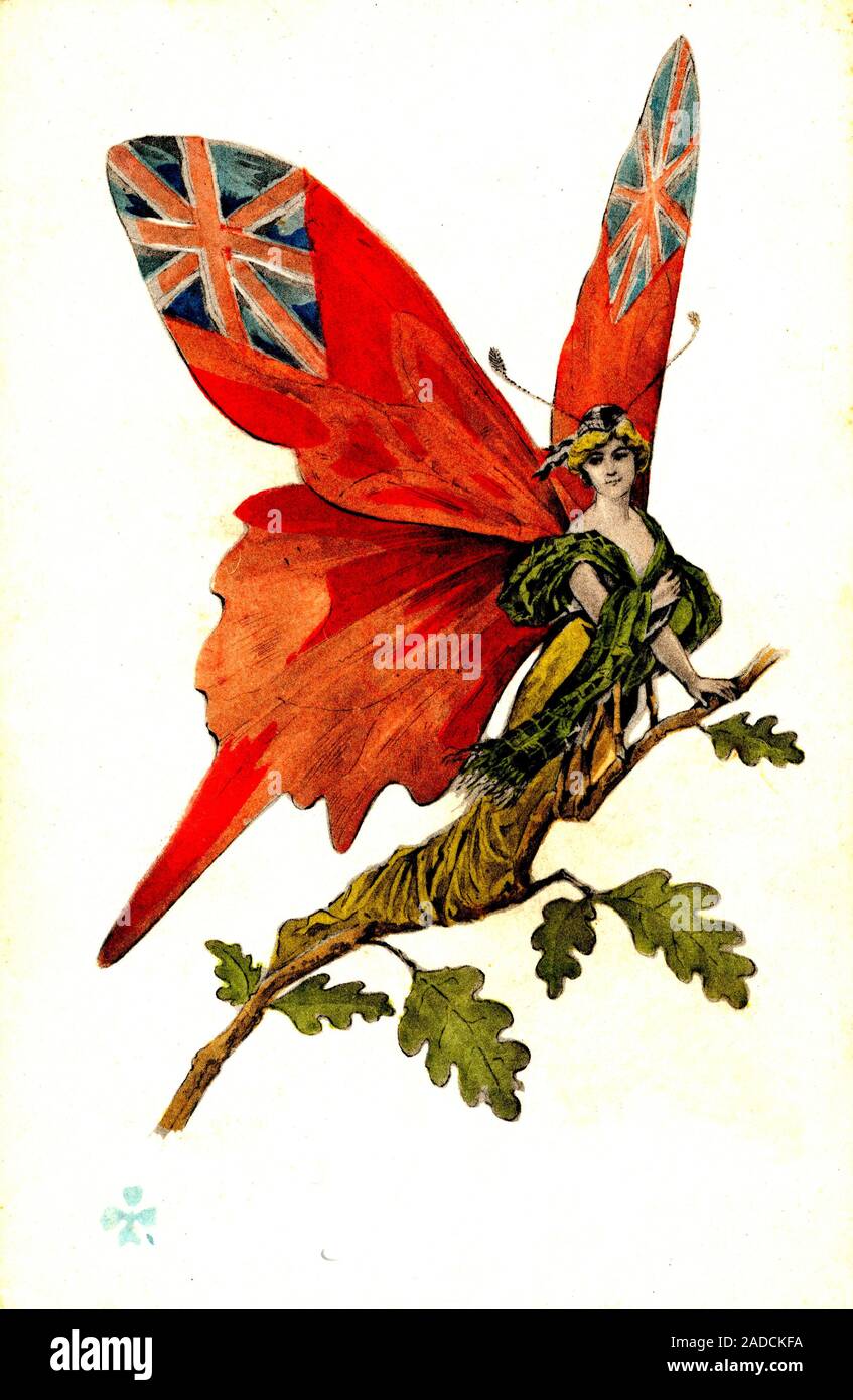 British butterfly, early 20th Century conceptual image. 1905 ...