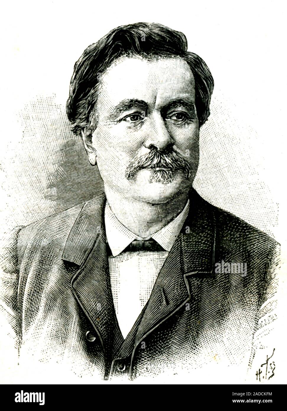 Paul Bert (1833-1886). 1892 illustration of the French doctor ...