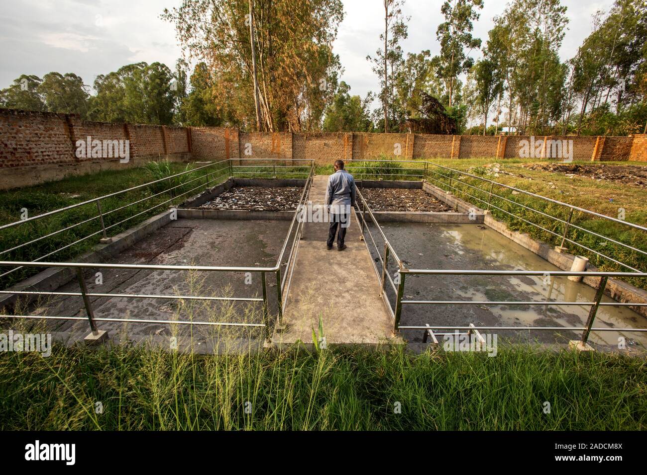 Water treatment plant. Photographed in Lacor, Gulu, Uganda Stock Photo ...