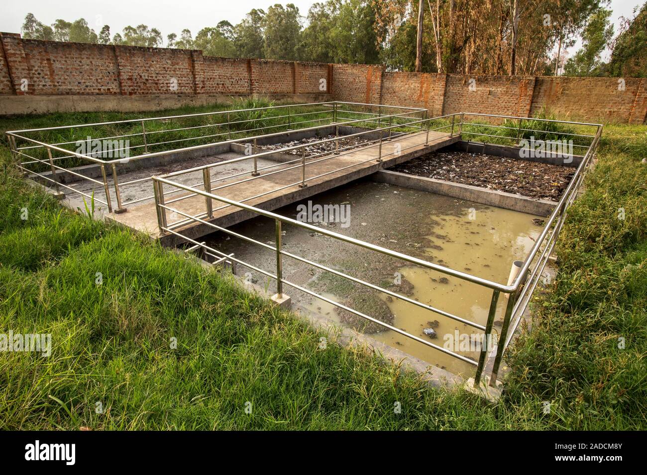 Water treatment plant. Photographed in Lacor, Gulu, Uganda Stock Photo ...