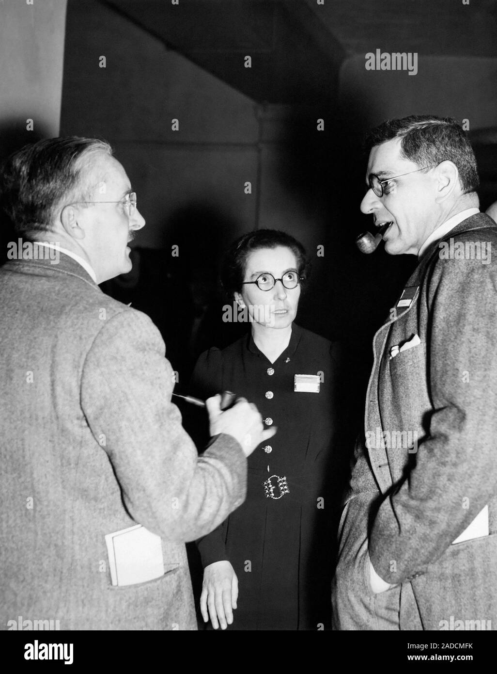 British archaeologist Daisy Garrod and colleagues. At centre is British ...
