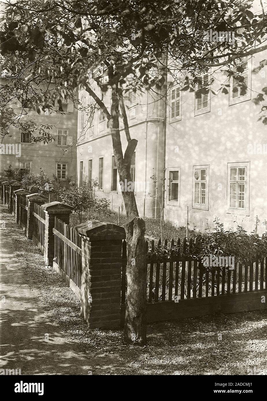 Gregor Mendel's research garden at St Thomas' Abbey. Austrian botanist ...