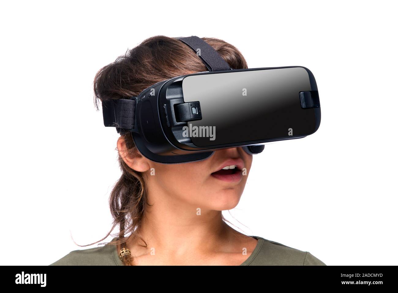 Using a virtual reality headset. Virtual reality (VR) displays are ...