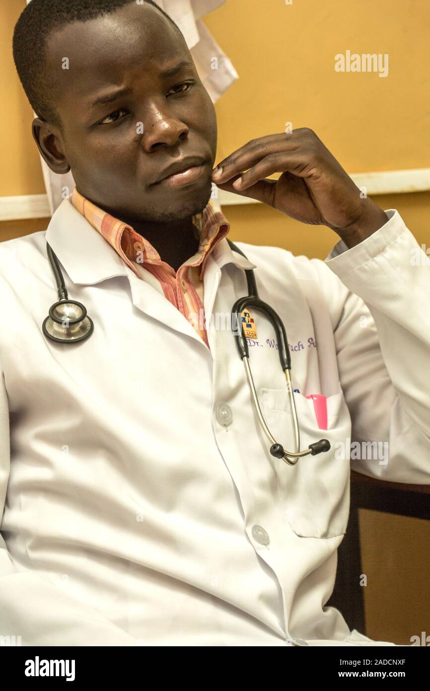 Hospital doctor. Photographed in St Mary's Hospital, Lacor, Gulu ...