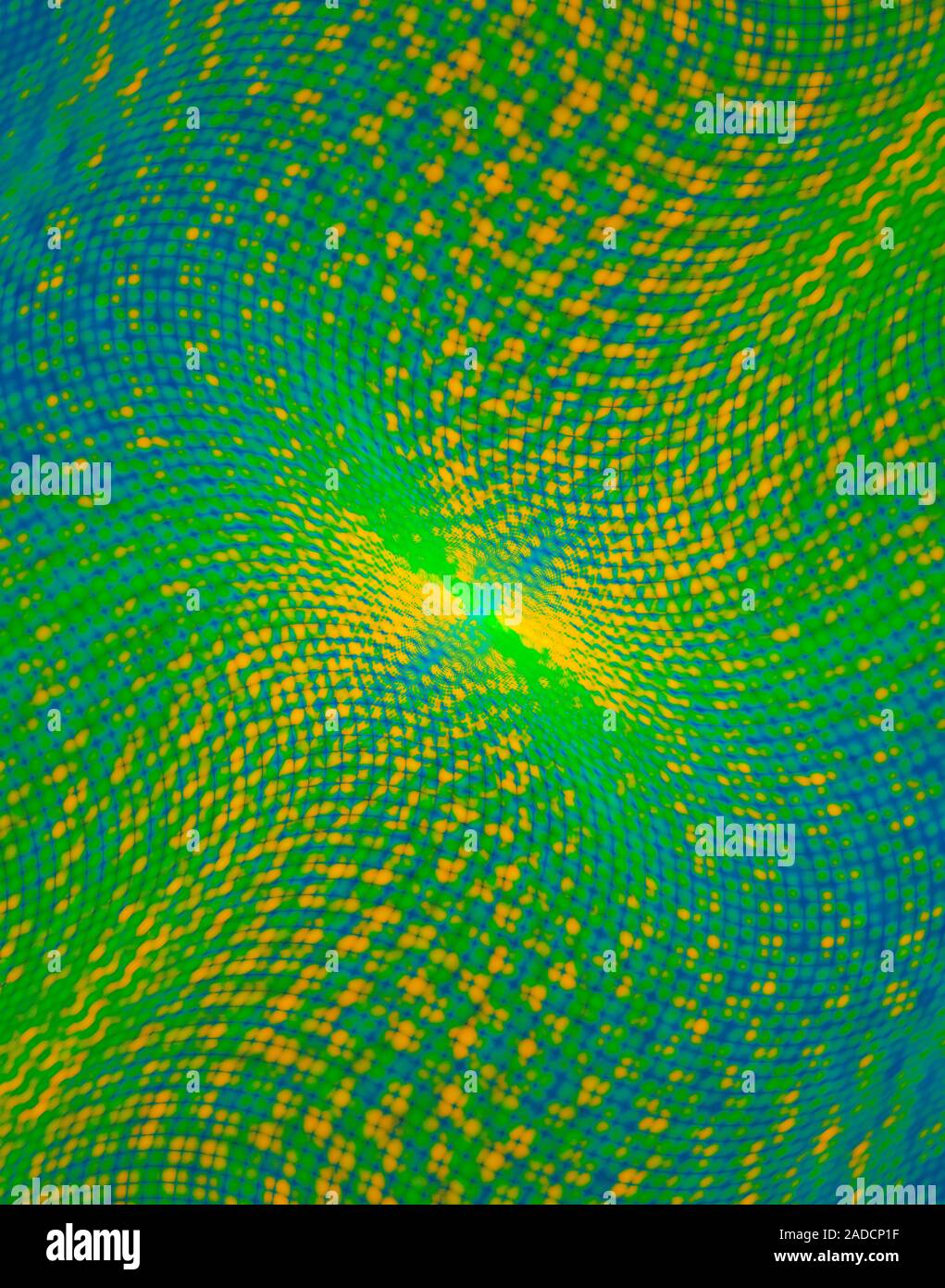 Quantum computing array, conceptual illustration. Conventional ...