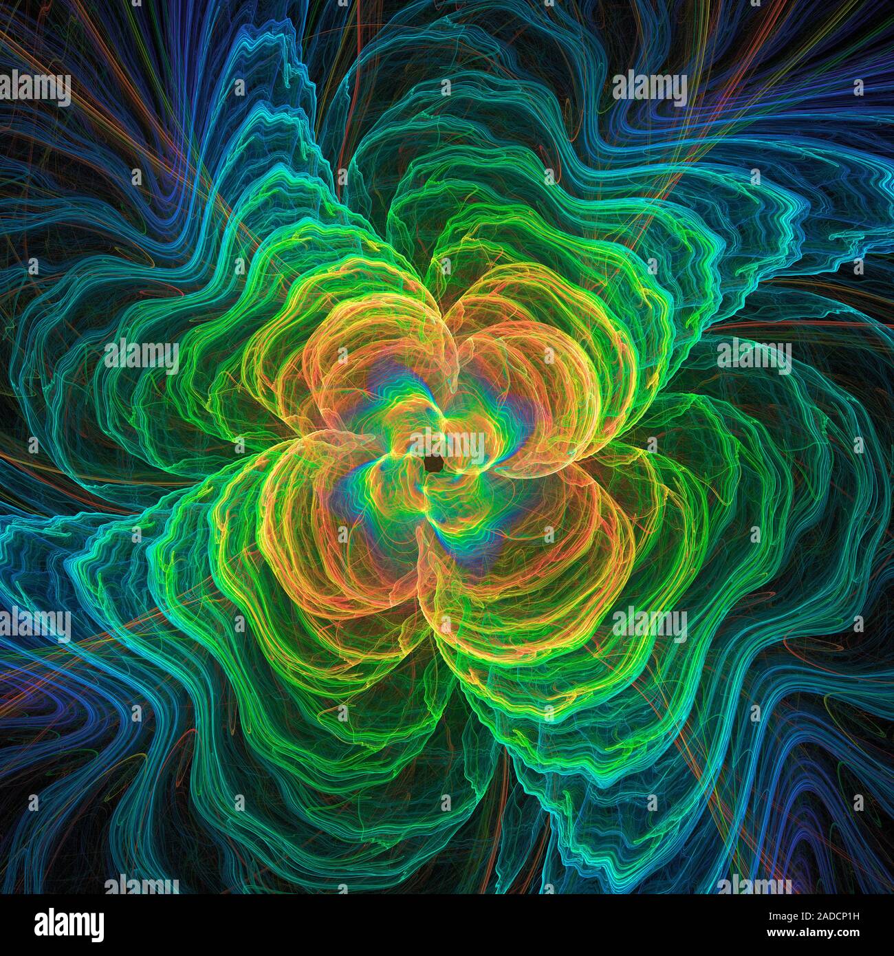 Conceptual illustration of quantum gravity. Quantum gravity is a theory ...
