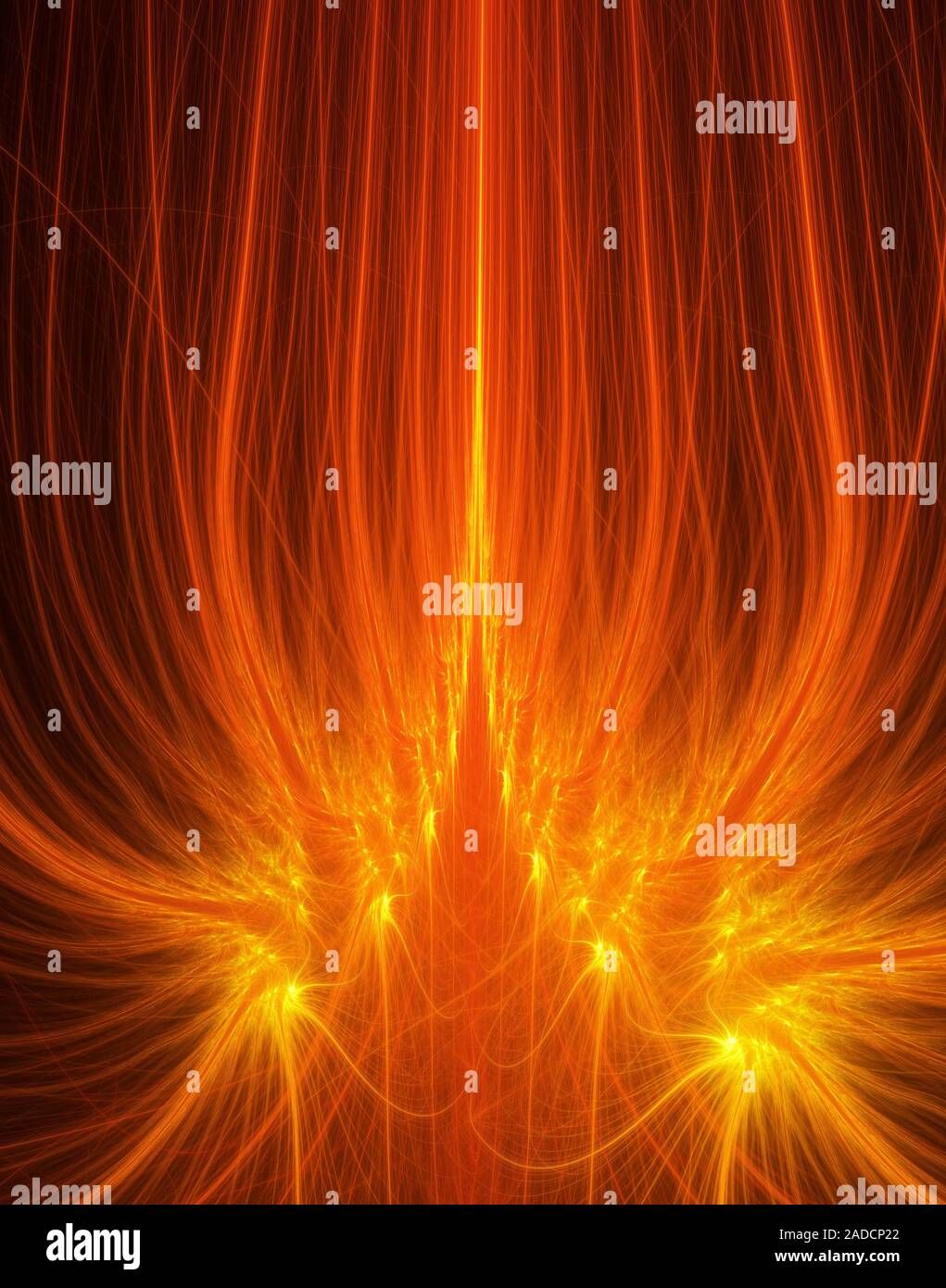 Quantum computing, conceptual illustration. Conventional computers ...