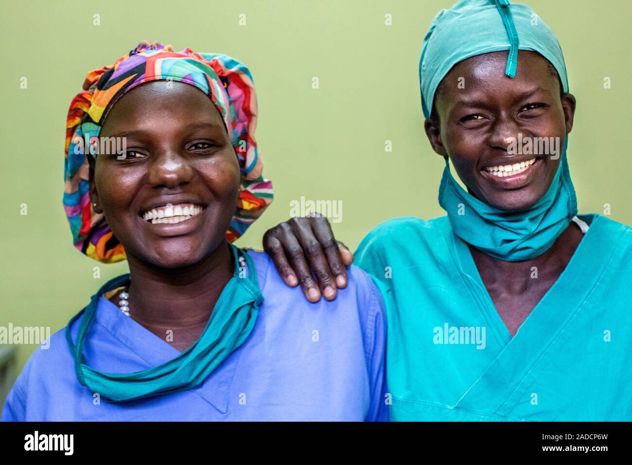 Surgical team members. Photographed at St Mary's Hospital, Lacor, Gulu ...