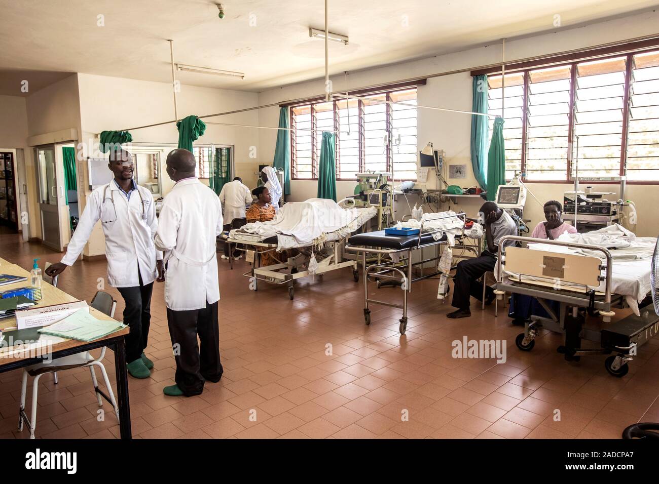 Hospital recovery ward for patients recovering from surgery ...