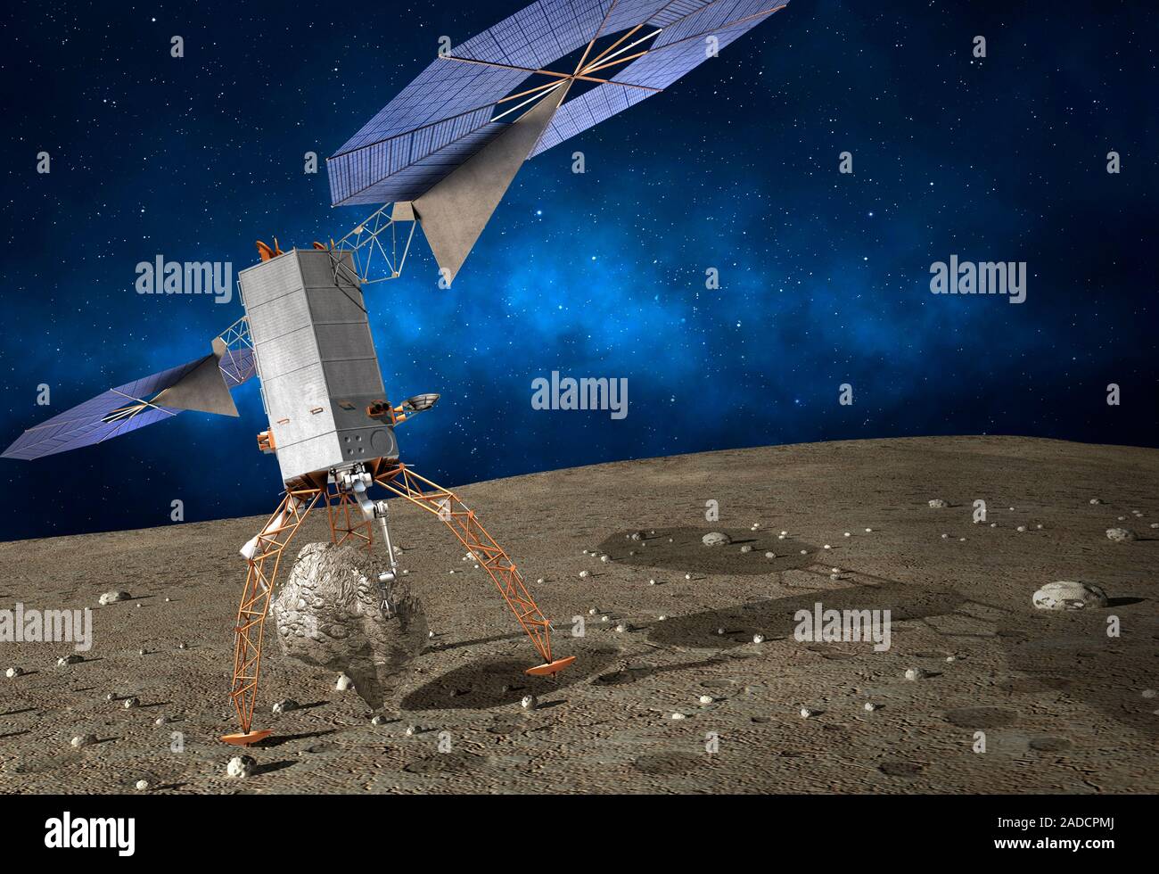Asteroid Redirect Mission. Illustration of a proposed NASA mission ...