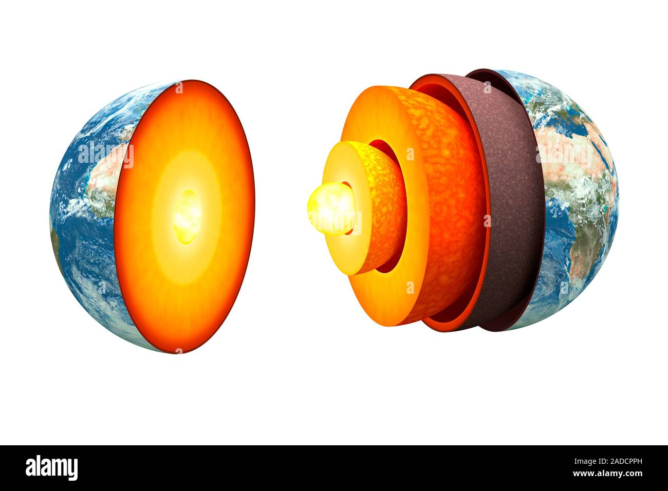 Exploded cut-away diagram showing the internal structure of the ...