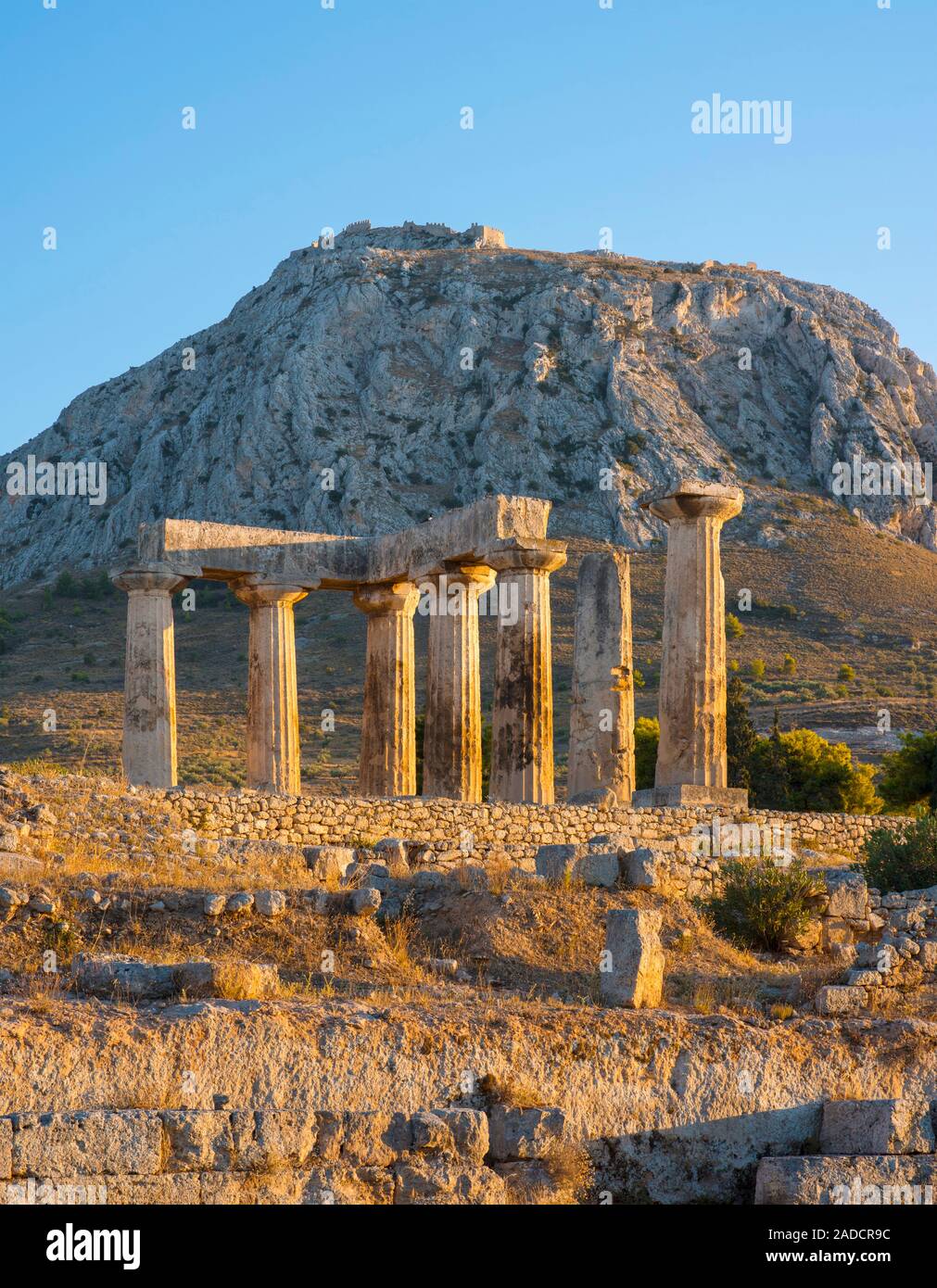 Temple of Apollo, Ancient Corinth. Located on the isthmus which ...
