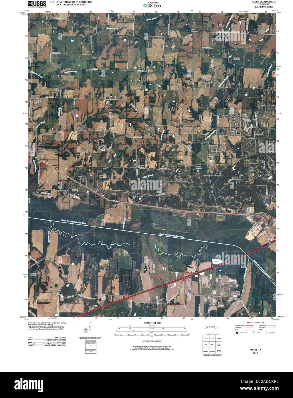 Adair map hi-res stock photography and images - Alamy