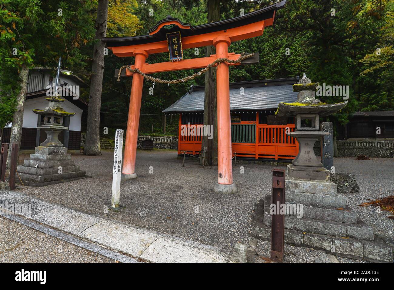 Narai/Japan - 10/23/19 - The famous edo era postal town on the Naksendo ...
