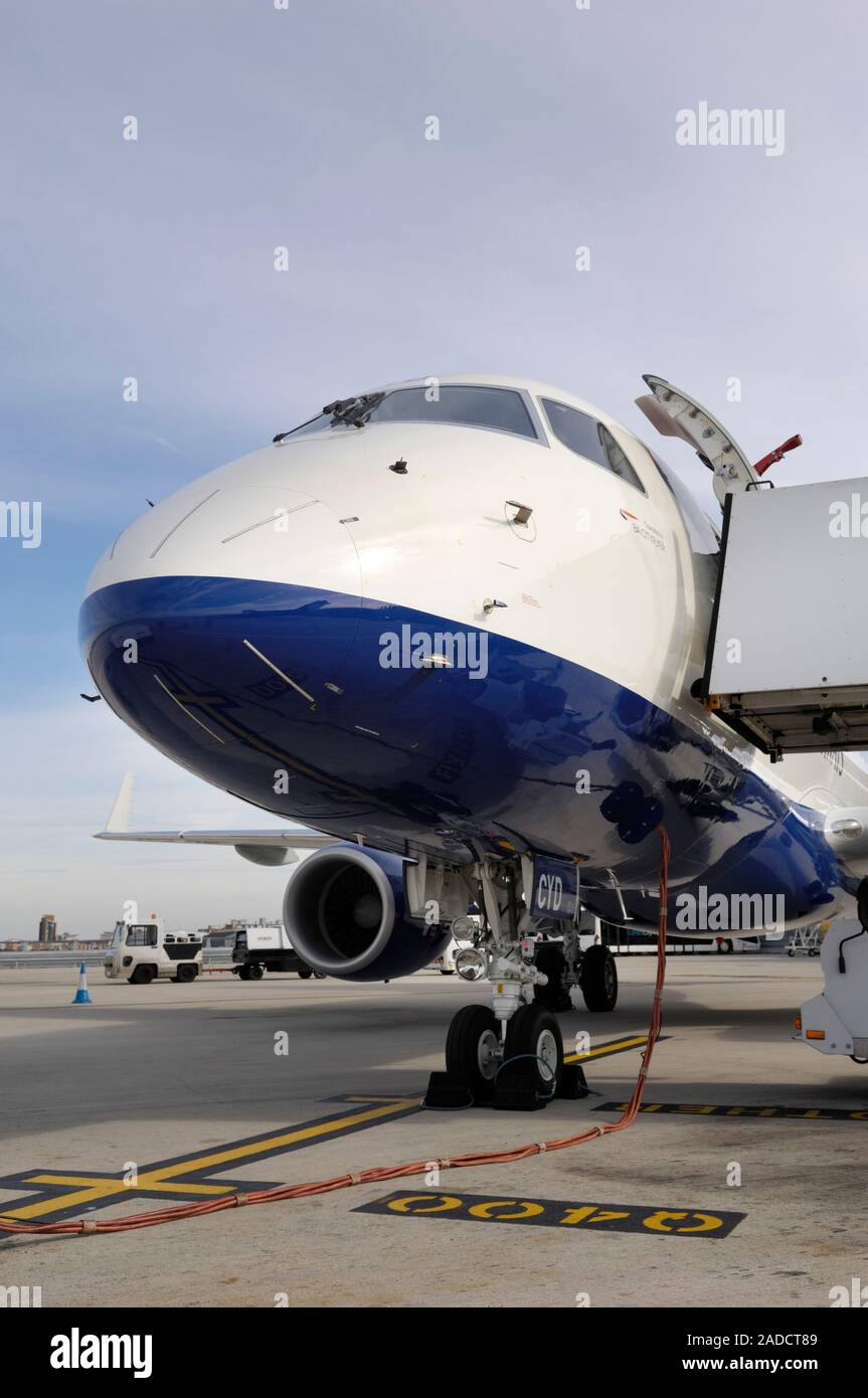 Nose of British Airways BA CityFlyer Embraer 170-100STD Stock Photo - Alamy