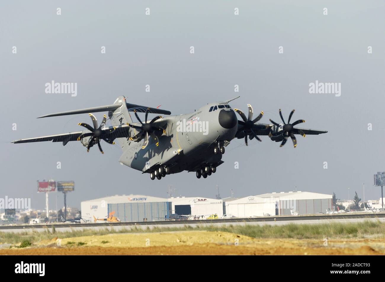 First-flight take-off of the first Airbus A400M flight-test aircraft at ...