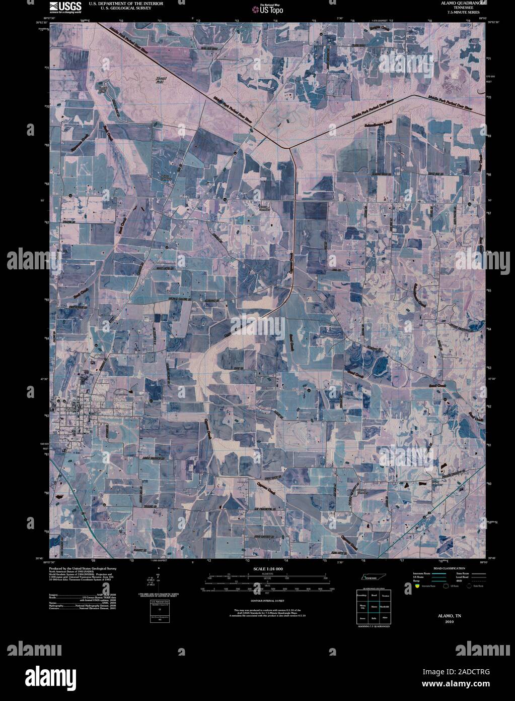Map of alamo hi-res stock photography and images - Alamy
