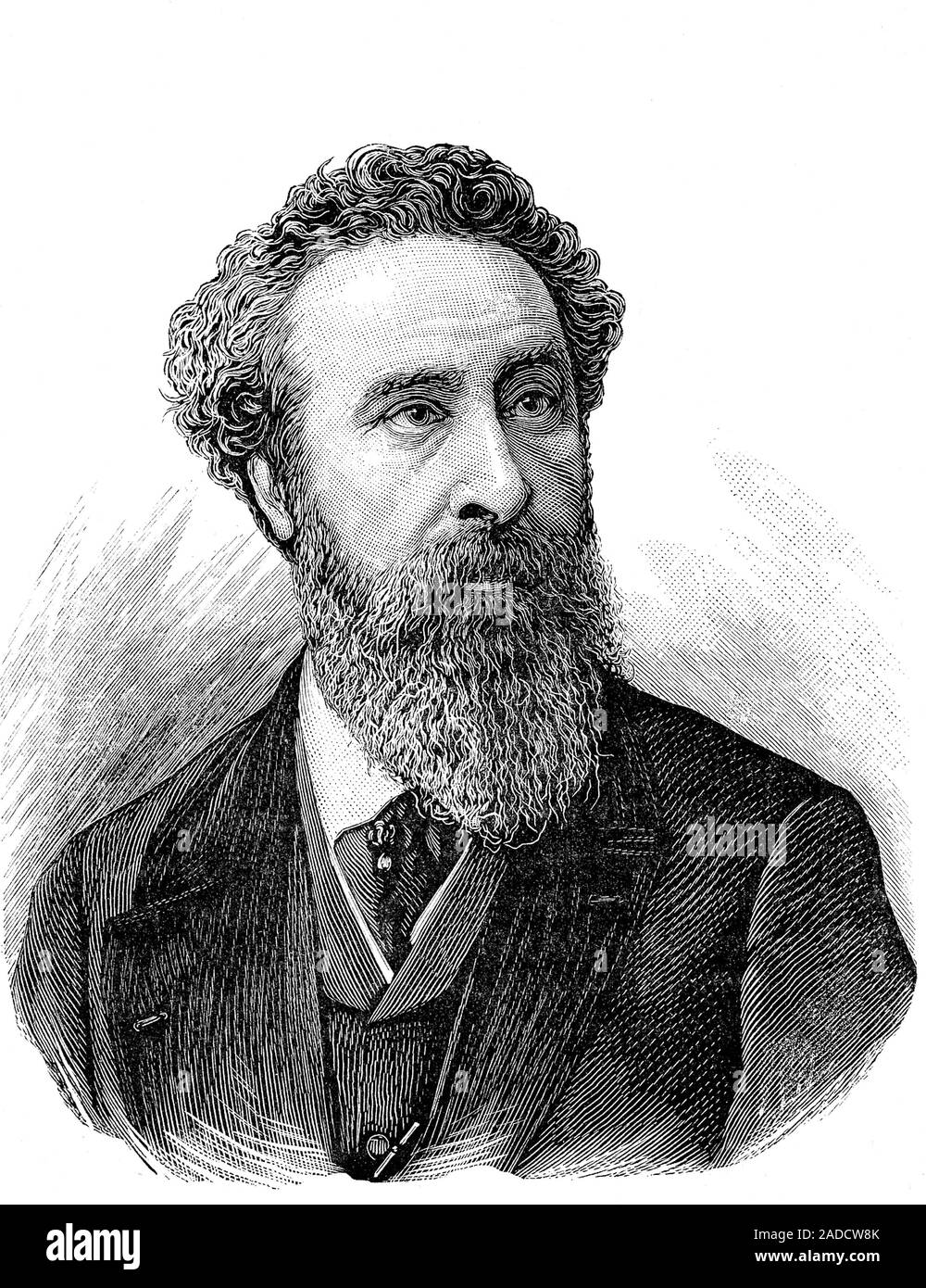 Robert Bulwer-Lytton (1831-1891). 1875 illustration of the British ...