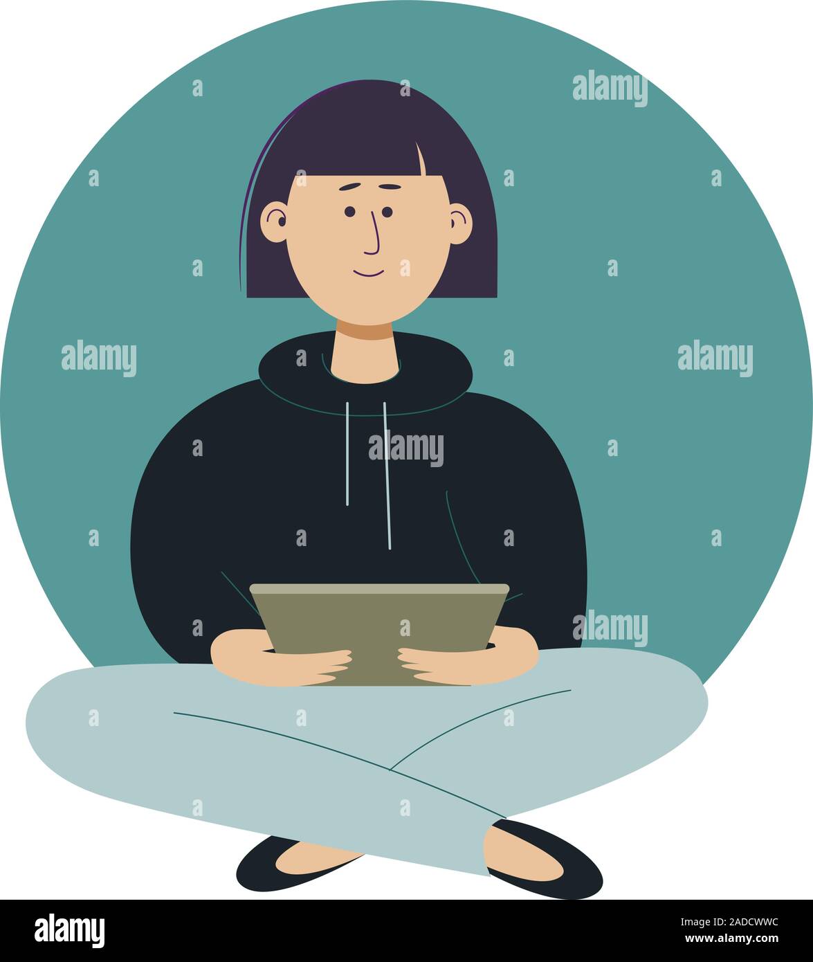 Playing cellphone Stock Vector Images - Alamy