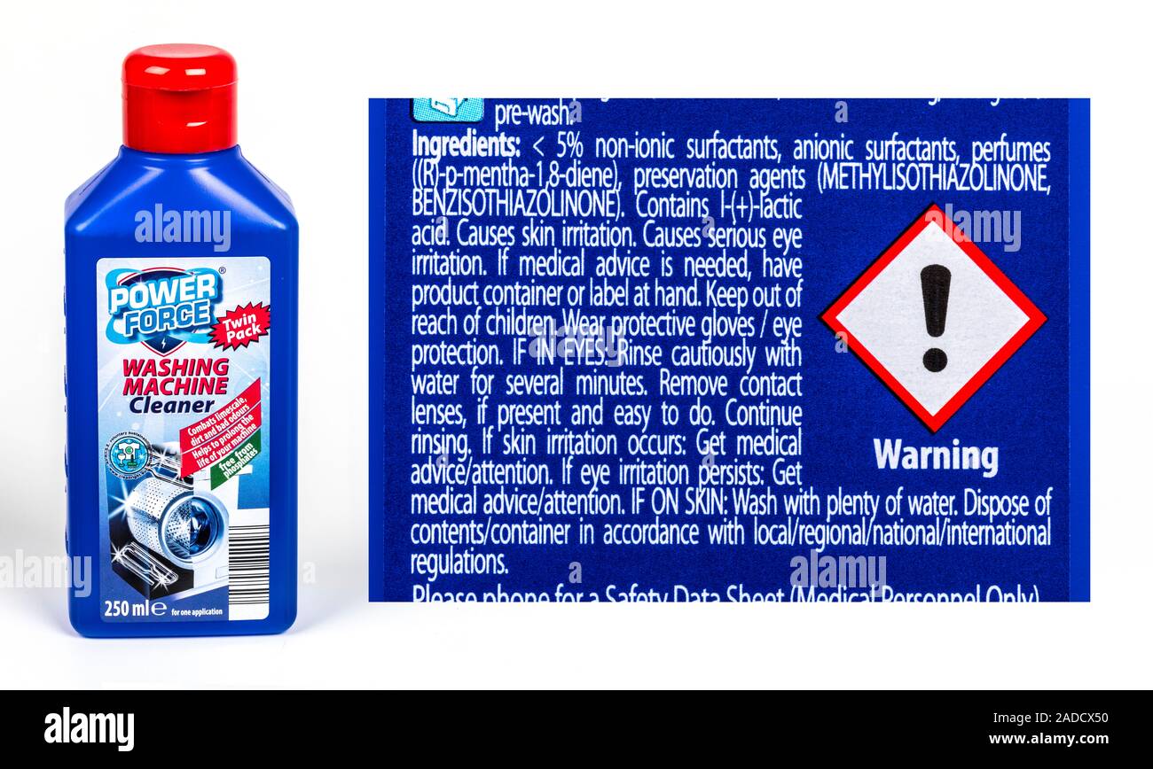 The ingredients of this domestic chemical, which includes lactic acid ...