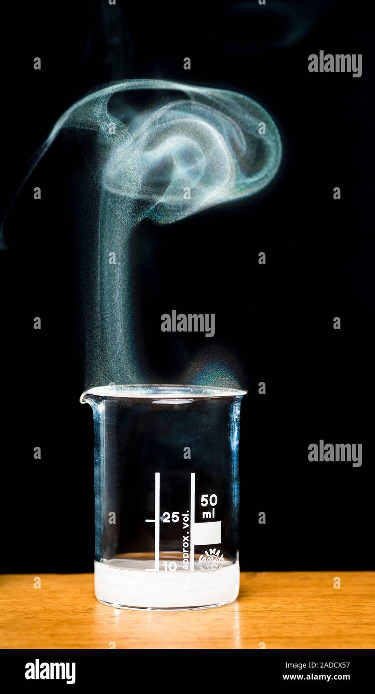 Hydrochloric acid fumes. When concentrated sulfuric acid is added to a ...