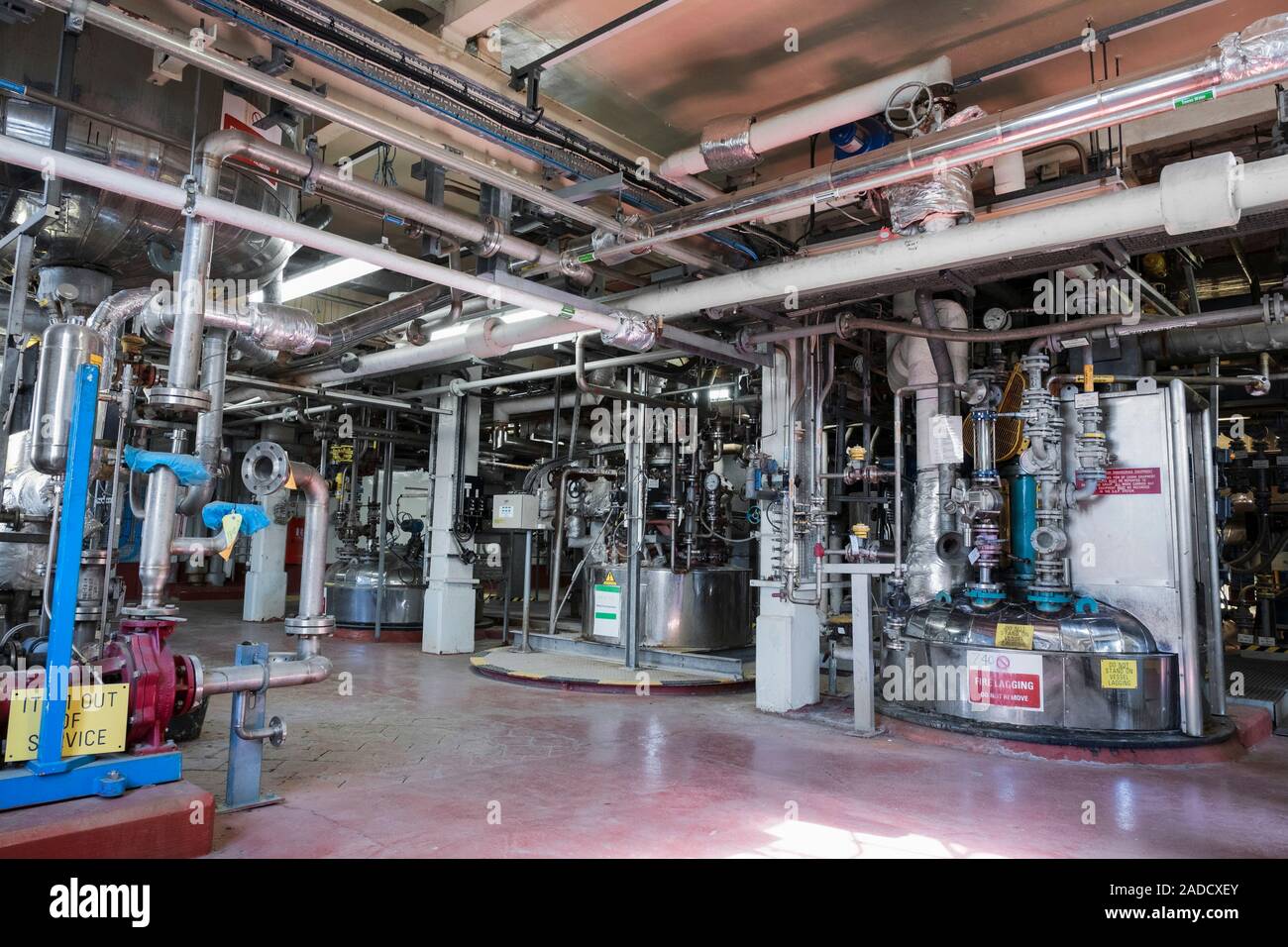 CalaChem chemical factory. Large stainless steel pressure filters at ...