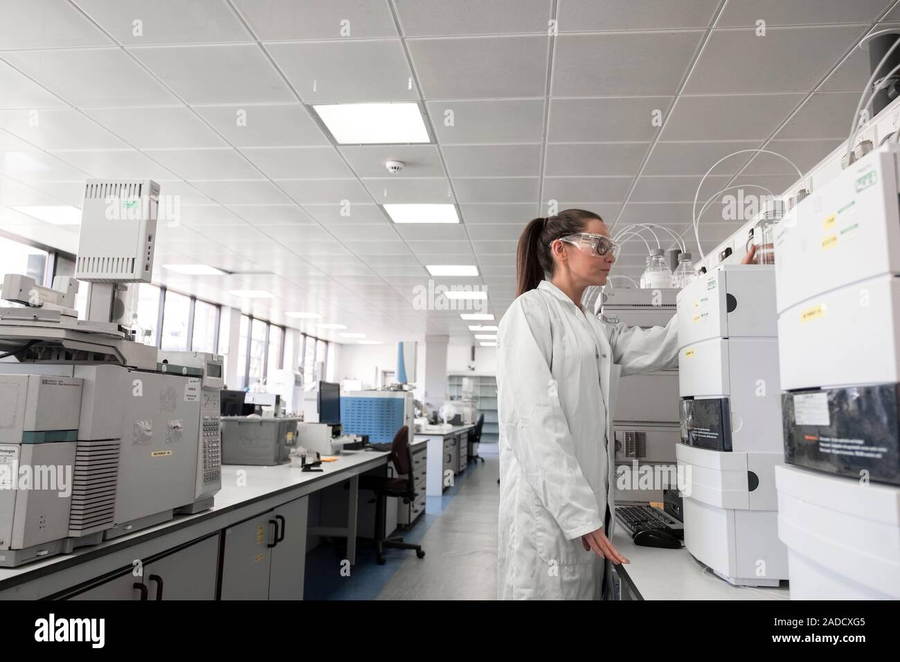 CalaChem chemical factory. Research and development lab at the CalaChem ...