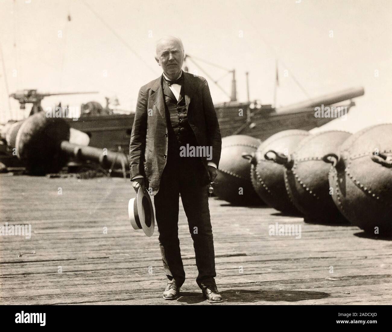 Thomas Edison's First World War research, 1918. US inventor Thomas ...