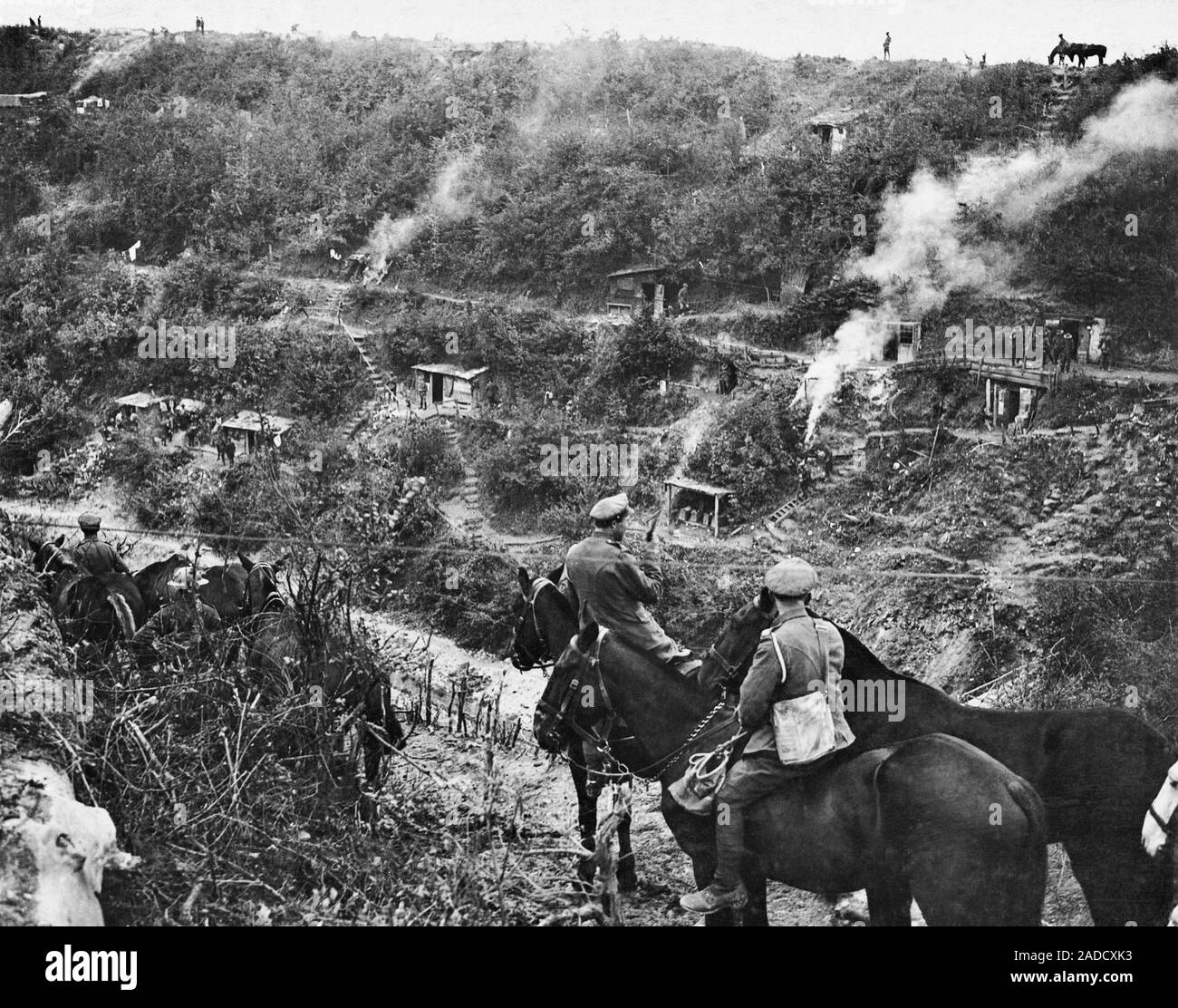 Breaching the Hindenburg Line towards the end of the First World War ...