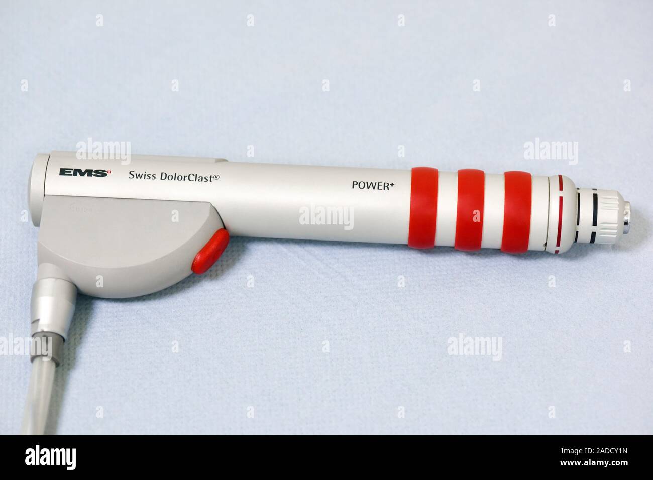 Extracorporeal shock wave therapy (ESWT) transducer. ESWT is a ...