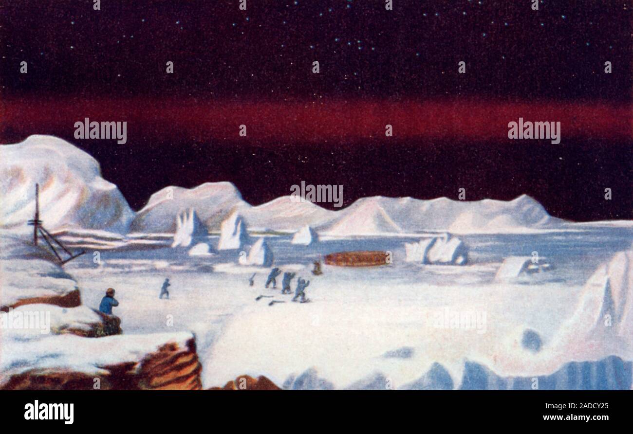 First communication between Inuit eskimos and the Arctic explorer Sir ...