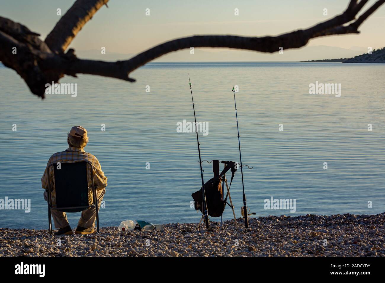Fisherman at Sarandi village in Greece Stock Photo - Alamy