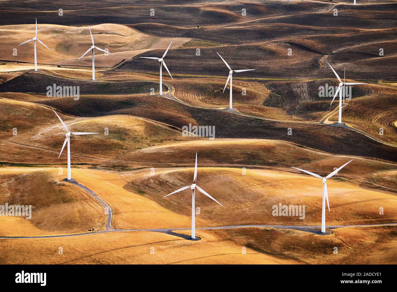 Aerial photograph of wind turbines in California, USA Stock Photo - Alamy