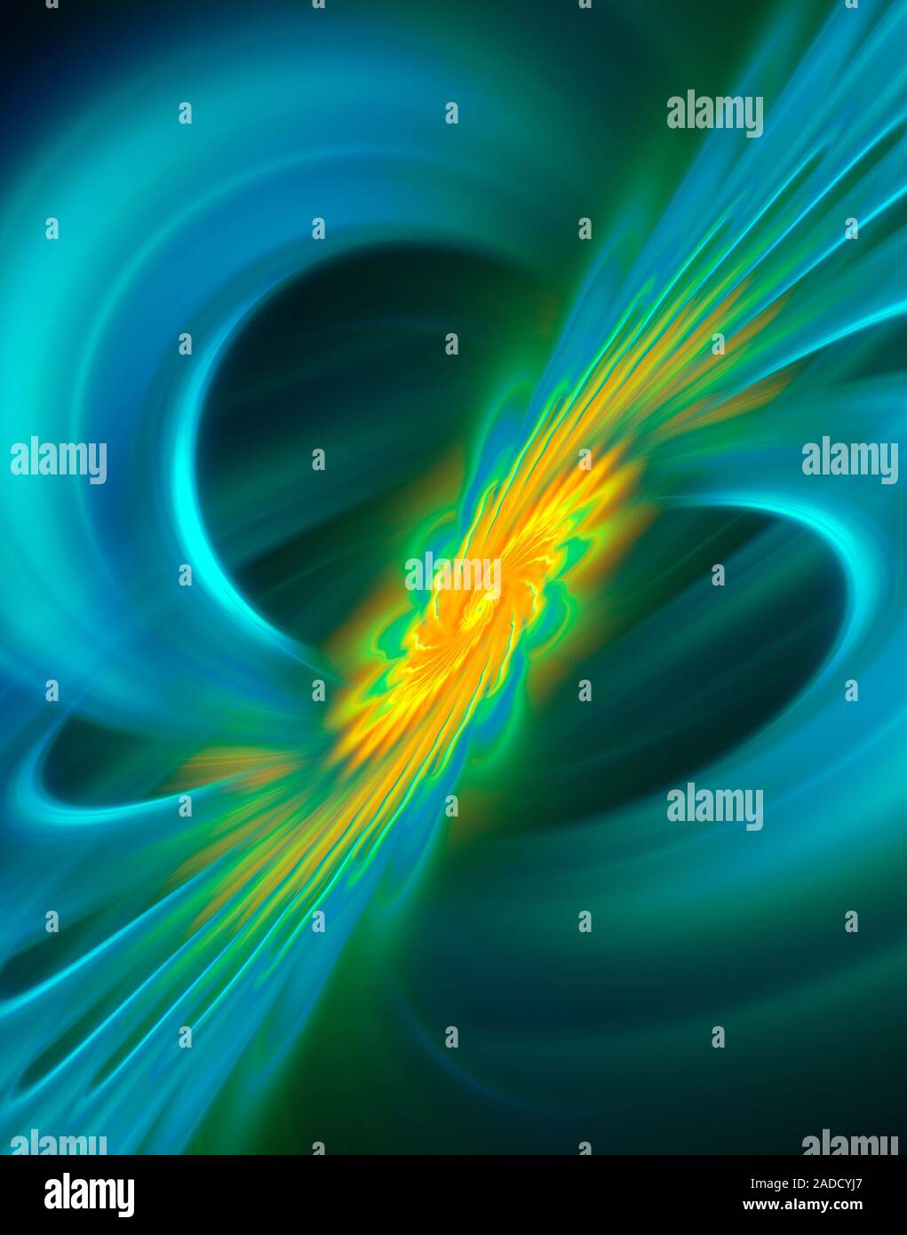 Conceptual illustration of quantum gravity. Quantum gravity is a theory ...