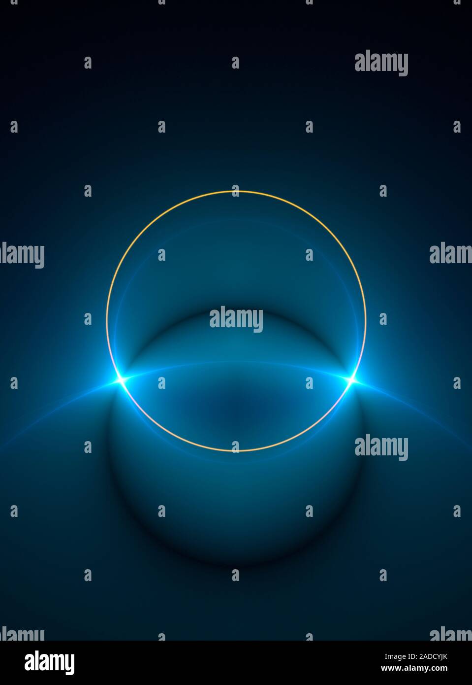 Symbolic matter anti-matter physics illustration Stock Photo - Alamy