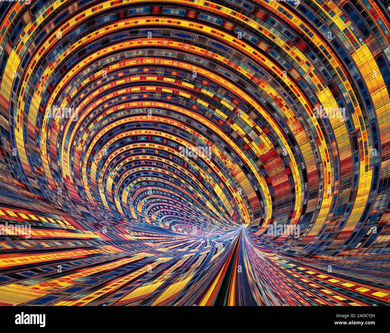 Quantum computer circuitry illustration. Conventional computers store ...