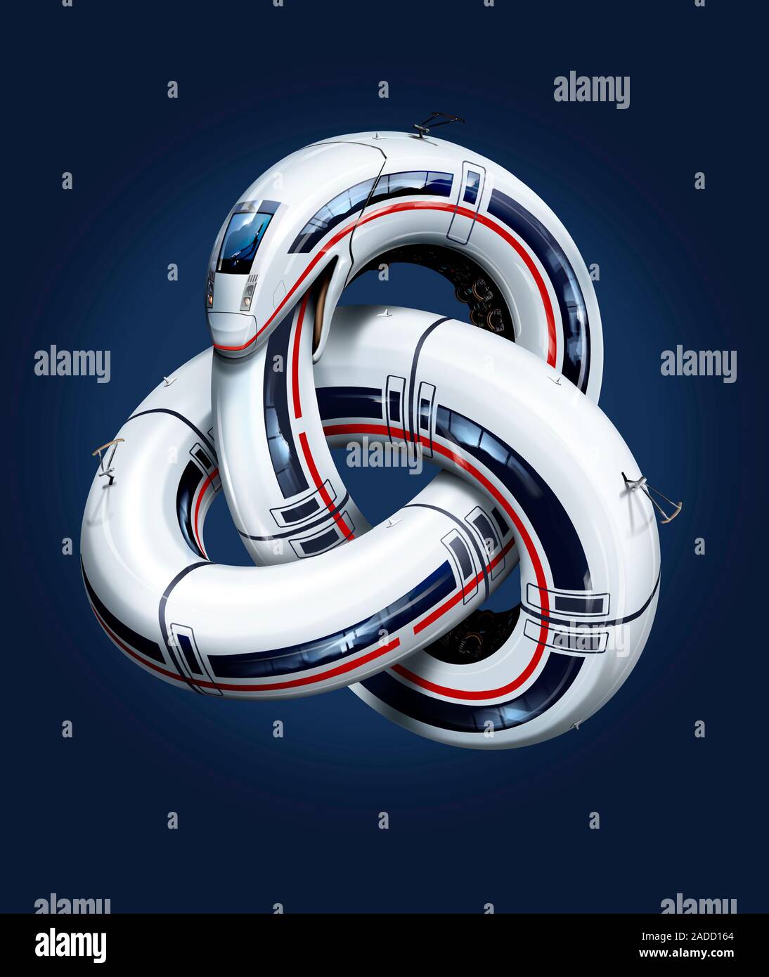 Advanced train technology, conceptual image. German high-speed ...