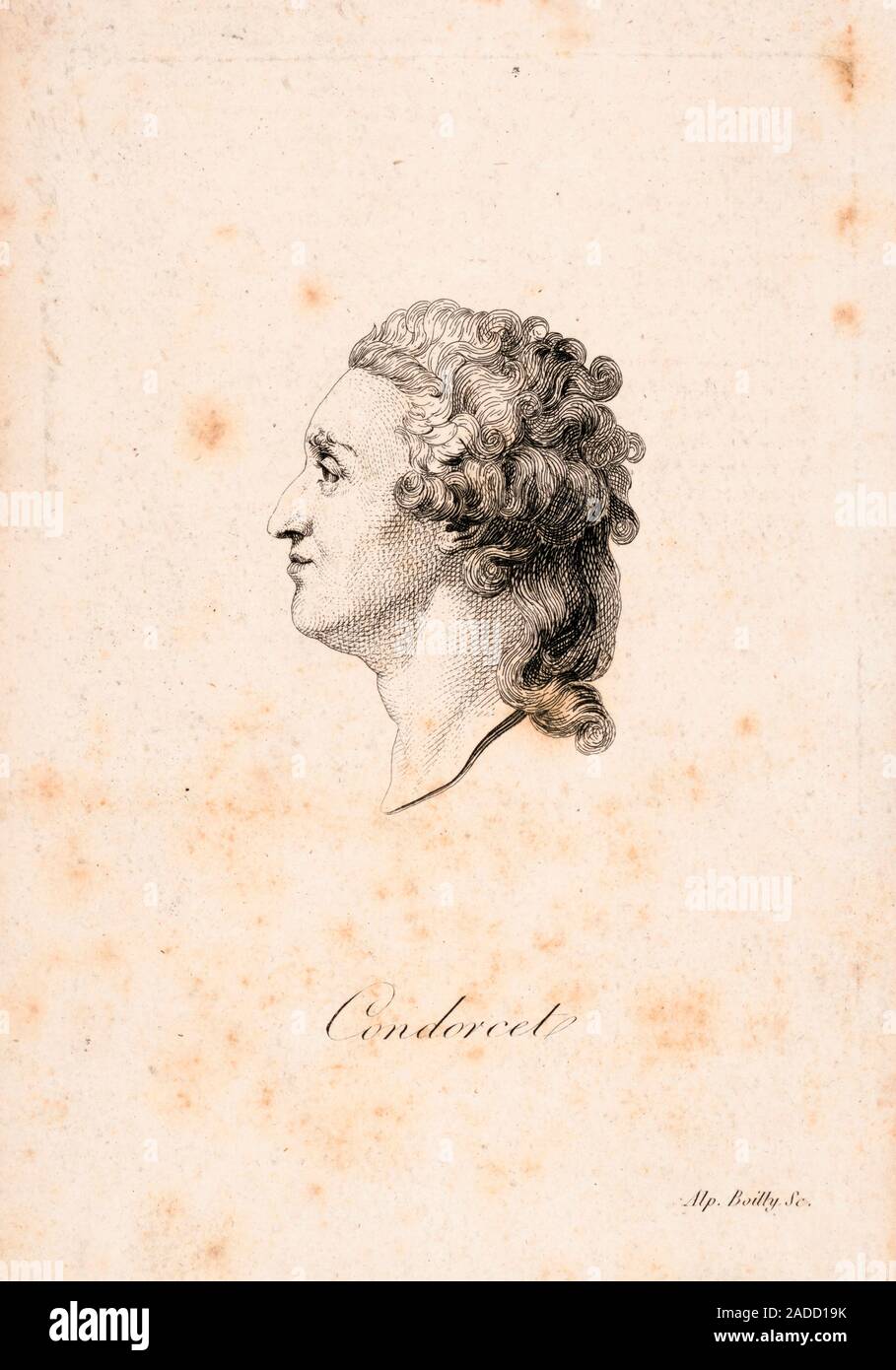Nicolas de Condorcet (1743-1794), French politician, mathematician and ...