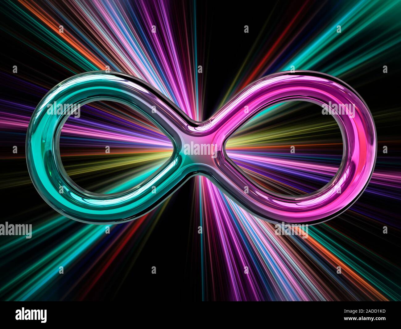 Infinity symbol, computer illustration Stock Photo - Alamy